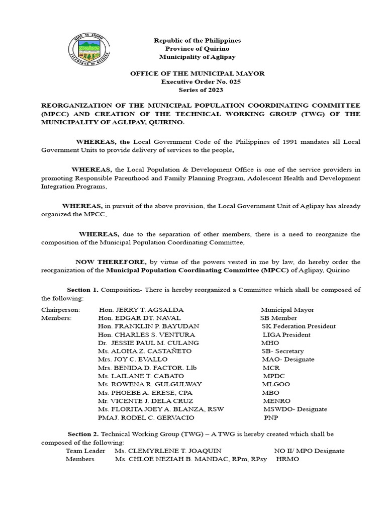 Executive Order | PDF | Government