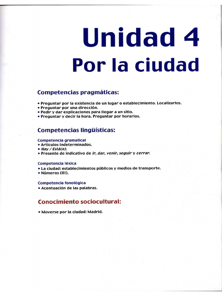 Unidad4 - Por La Ciudad | PDF
