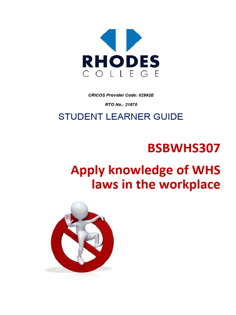 WHS Laws Application Guide | PDF | Occupational Safety And Health ...