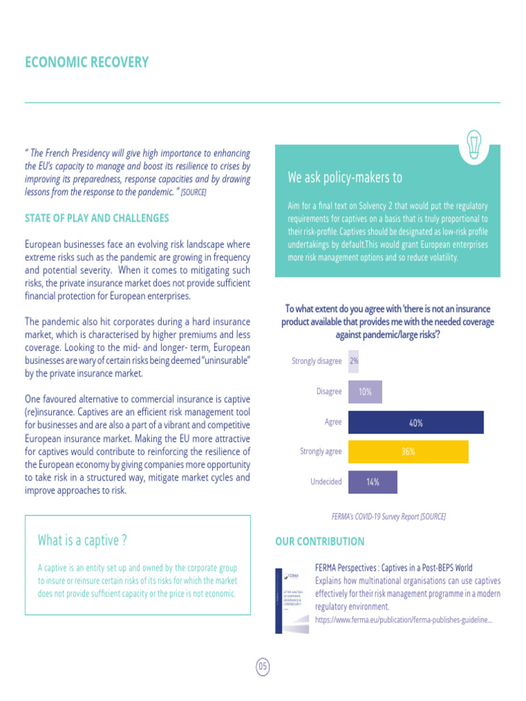 Economic Recovery Section | PDF | Insurance | Risk