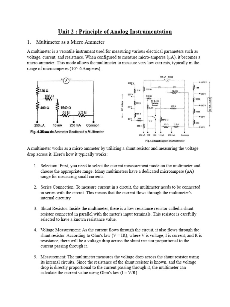 Intrumentation unit ll (2.7) | PDF | Resistor | Root Mean Square