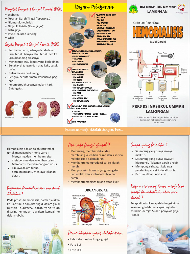 Leaflet Hemodialisis | PDF