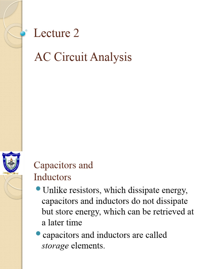 Chapter 2 | PDF | Ac Power | Capacitor