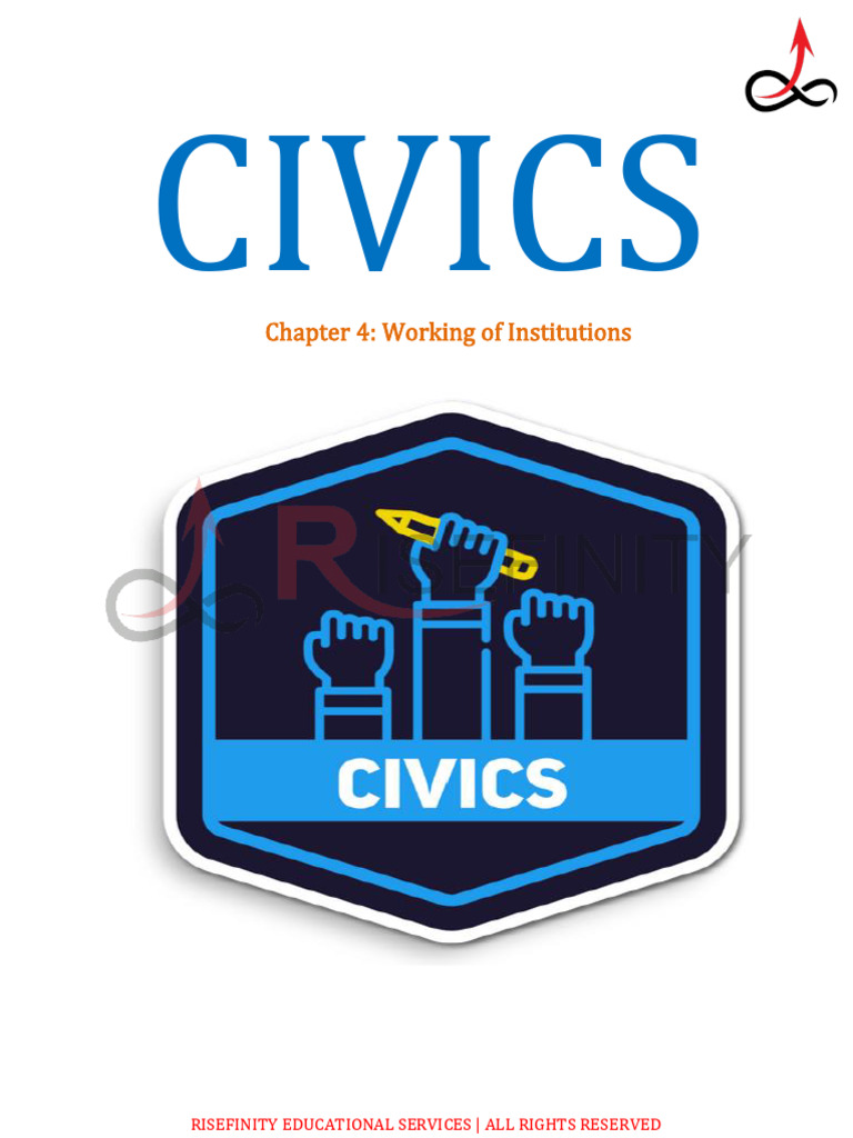 Chapter - 4 Working of Institutions Watermark | PDF | Cabinet ...