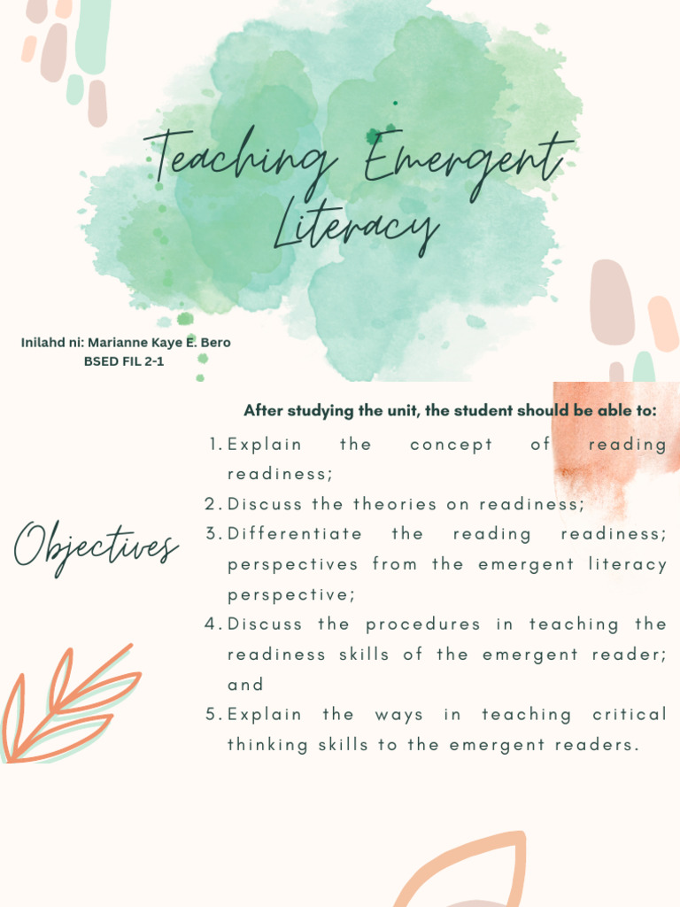 Understanding Reading Readiness Theory | PDF | Cognition | Learning