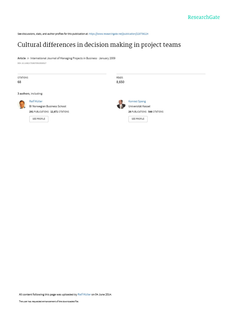 Cultural_differences_in_decision_making_in_project | PDF | Decision ...