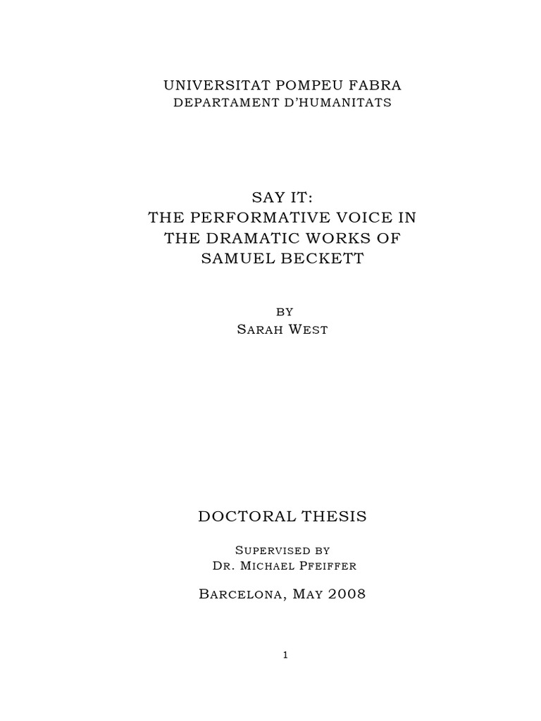 BECKETT | PDF | Samuel Beckett | James Joyce