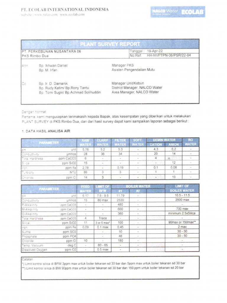 Analisa Ecolab 2022 | PDF