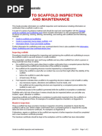 Scaffold Handover Certificate | PDF | Scaffolding