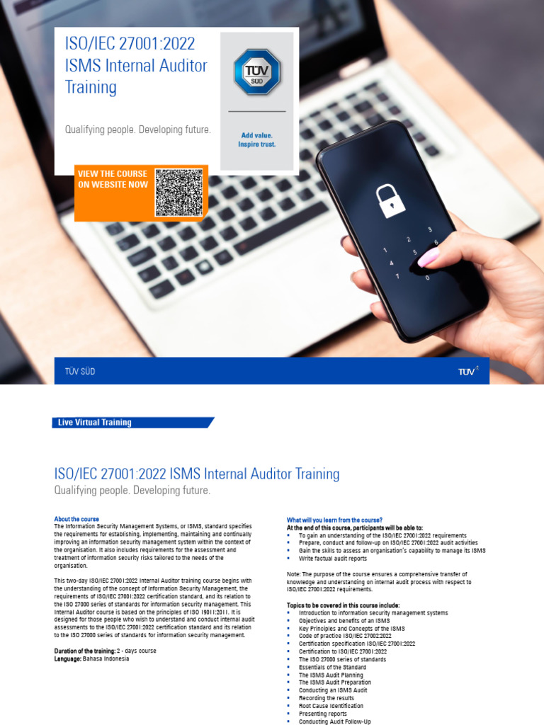 ISO 27001 Information Security Management System Internal Auditor ...