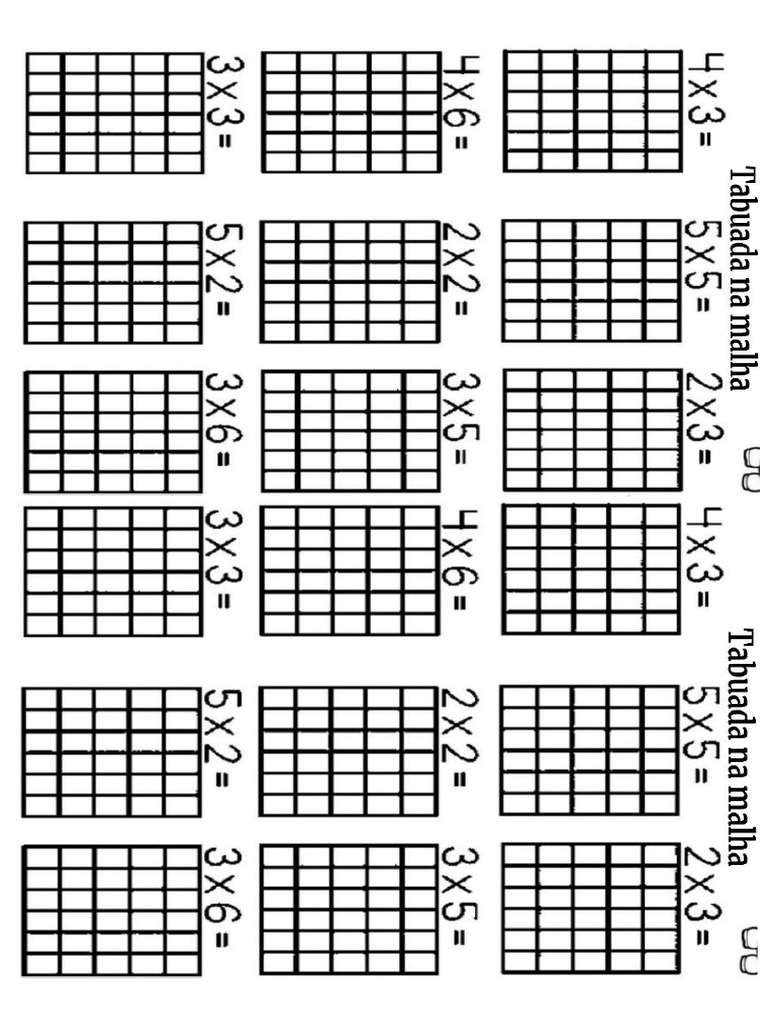 Multiplicação Na Malha Quadriculada | PDF