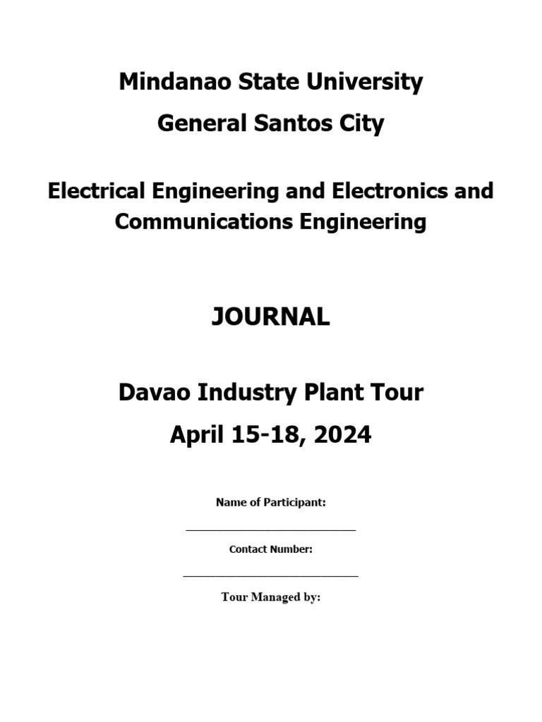 c11.MSU-GenSan ECE-EE Journal 2024-RTTI | PDF | Mindanao | Economies