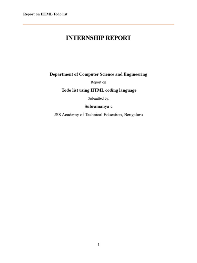 Todo List Intrenship Project | PDF | Web Development | Java Script