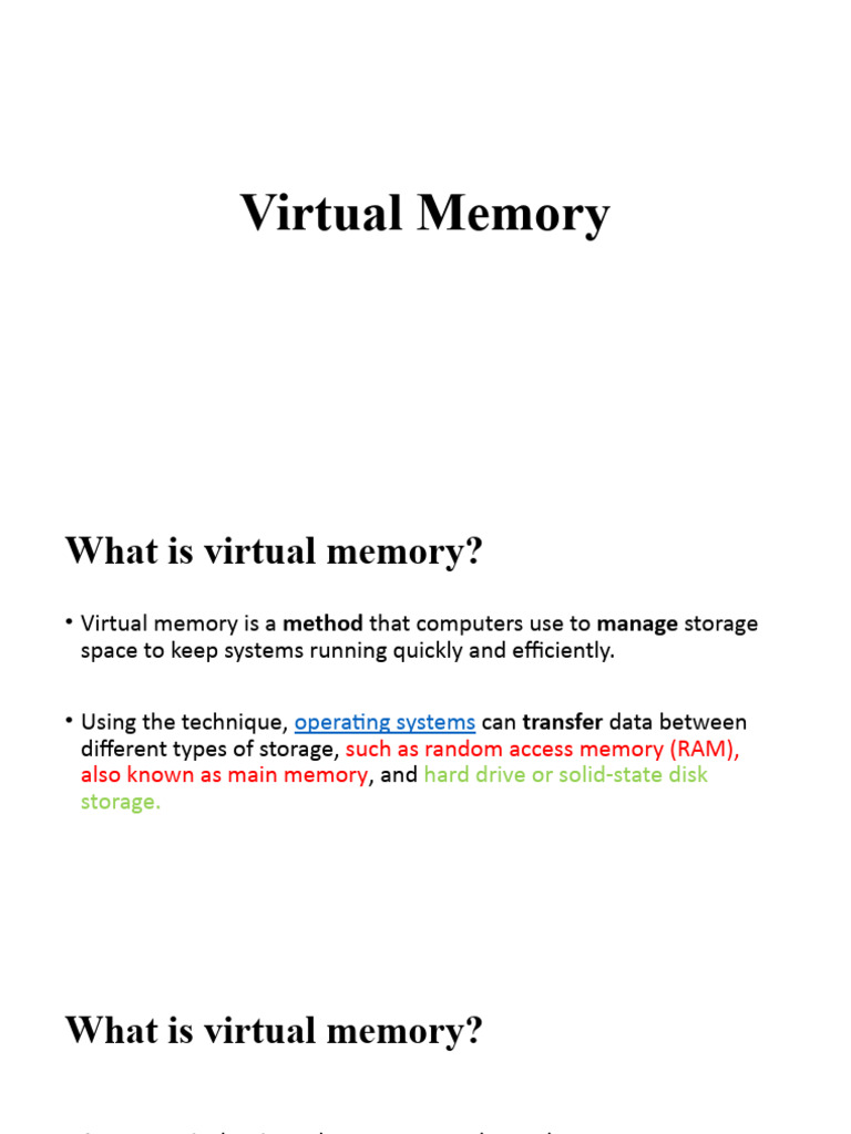 Virtual Memory in Operating System. | Download Free PDF | Computer Data ...