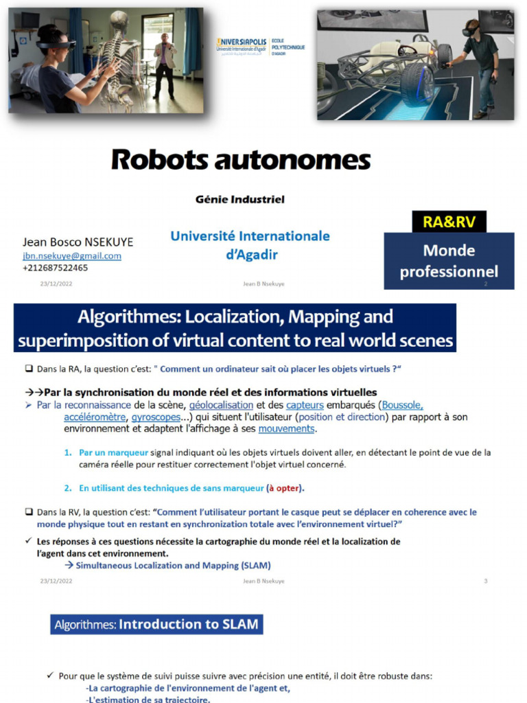 Atelier 7- Robots Autonomes | PDF