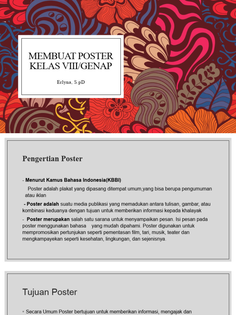 Materi Gambar Poster | PDF | Seni