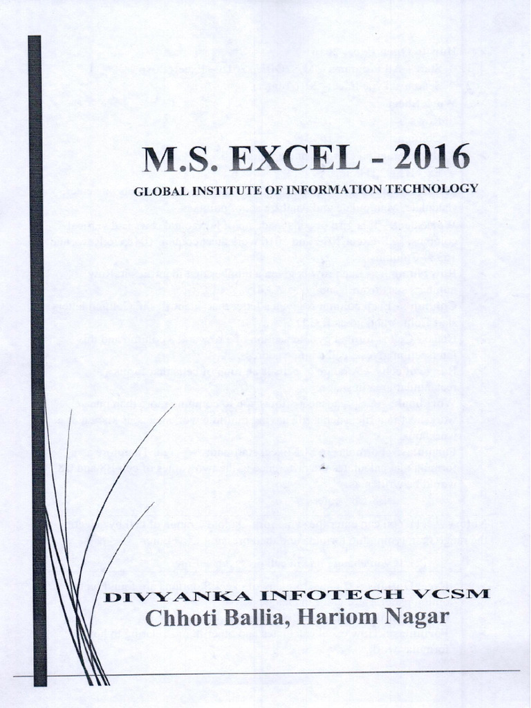 Excel Full Book | Download Free PDF | Microsoft Excel | Spreadsheet