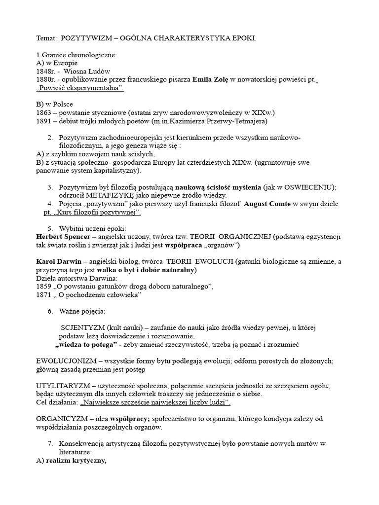 P Wstep Do Pozytywizmu | PDF