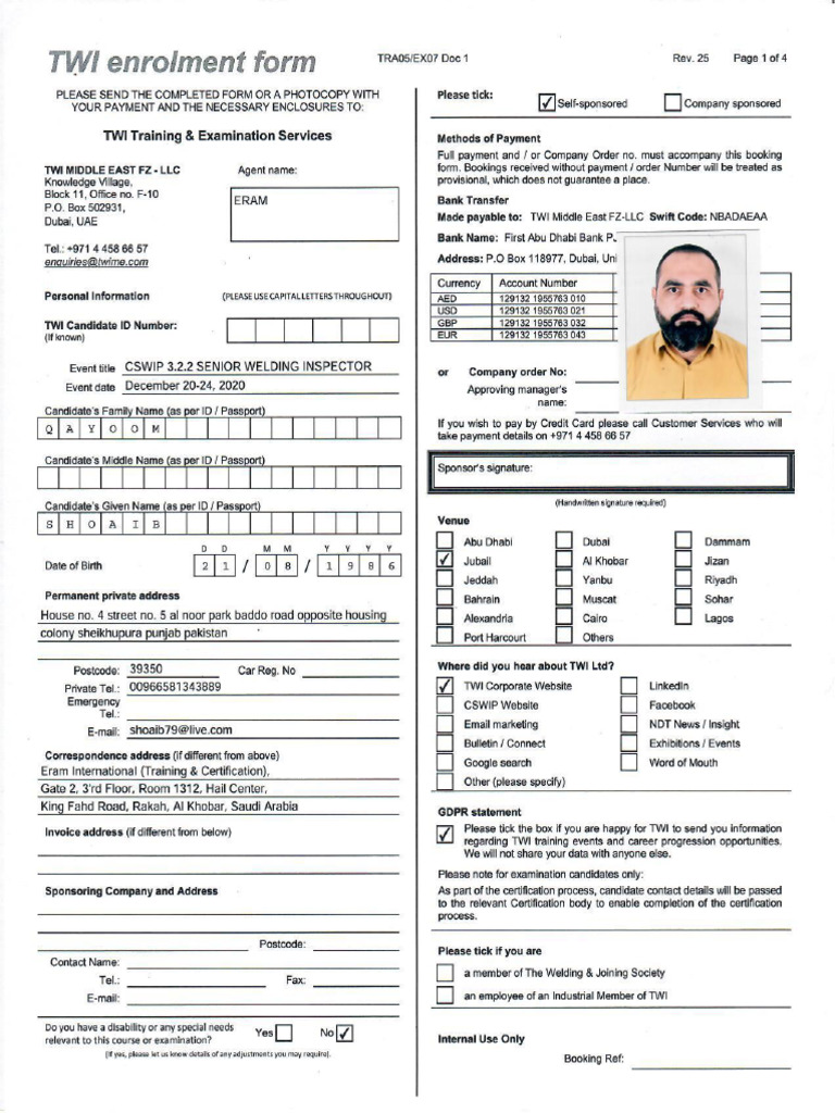 Model 3.2 Form | PDF