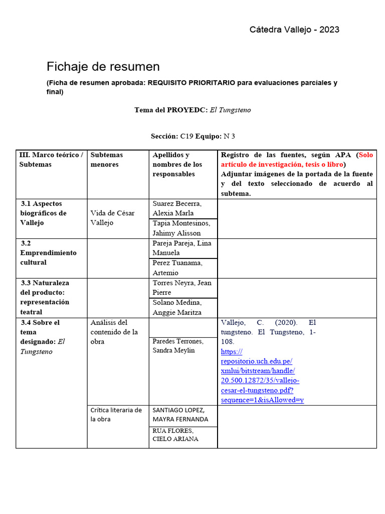 3.4.1 Paredes T. - Paredes CH (Análisis Del Contenido de La Obra) | PDF ...