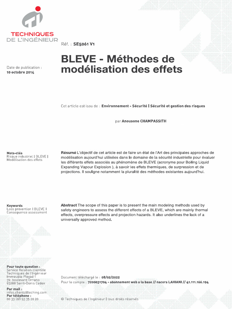 Bleve | PDF