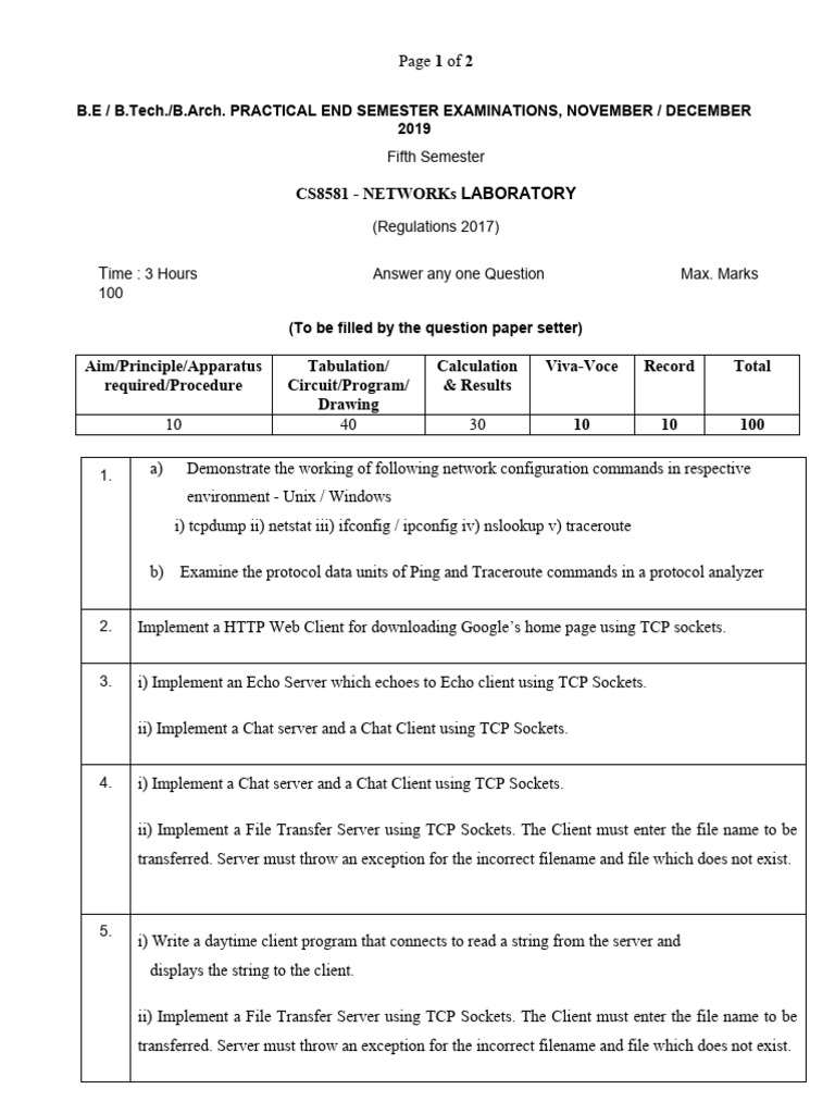 CS8581 3 | Download Free PDF | Transmission Control Protocol | Computer Network