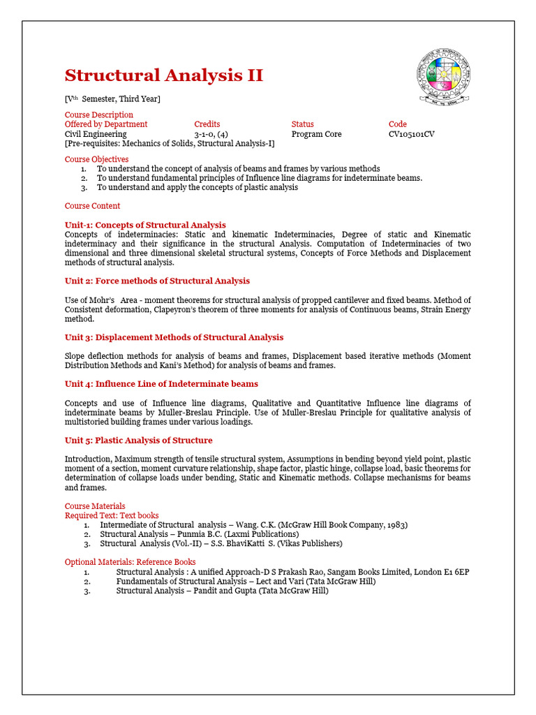 Semester 5 | PDF | Composite Material | Structural Analysis
