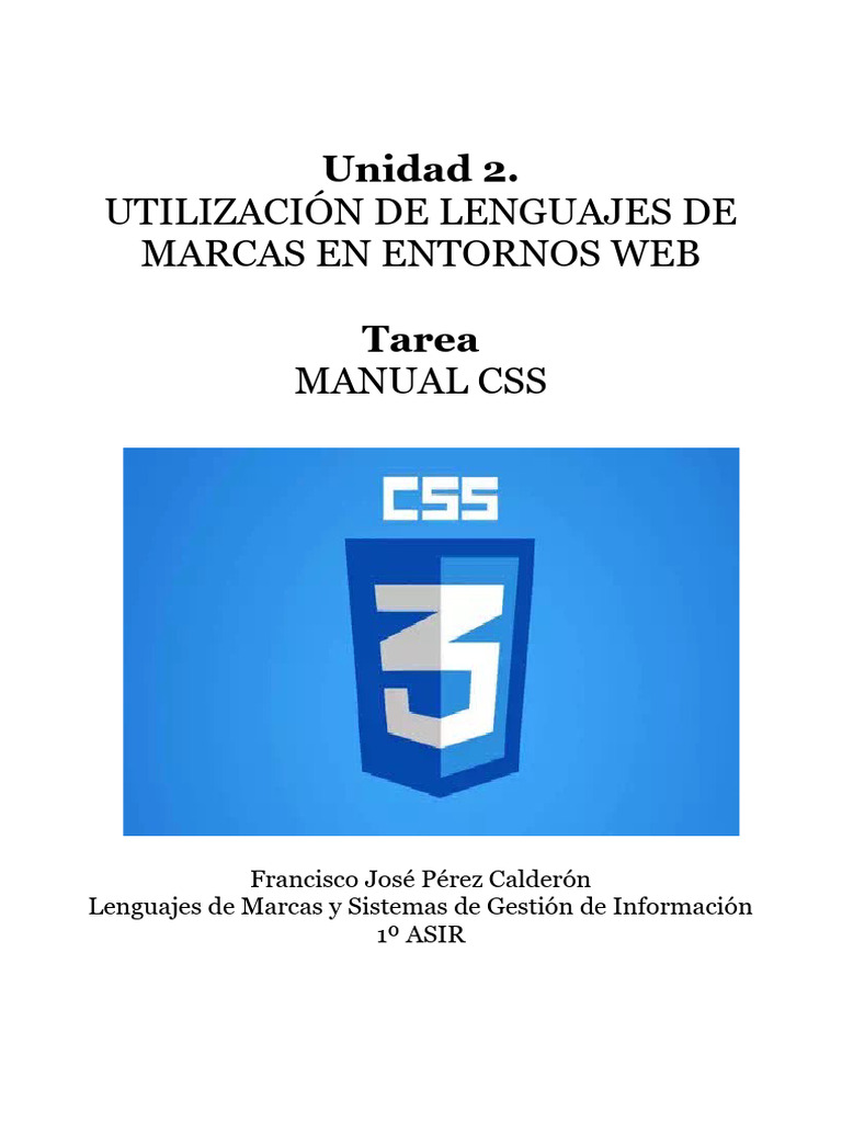 Manual CSS | PDF | HTML | Lenguaje de marcado