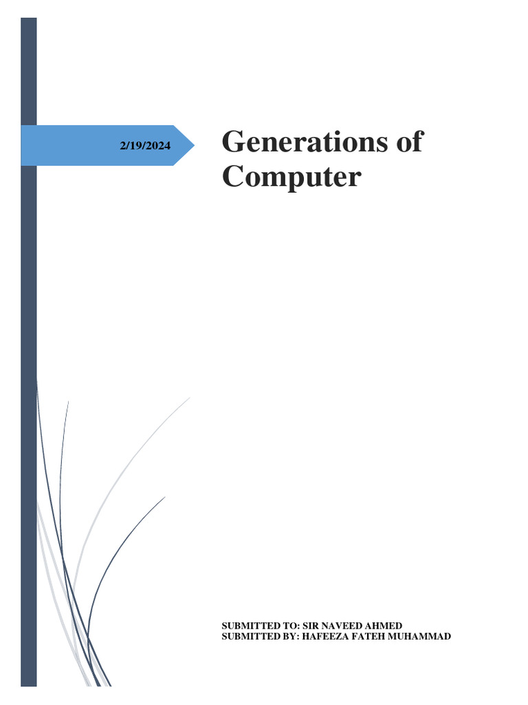 Introduction To The Generations of Computer | PDF | Computing | Integrated Circuit