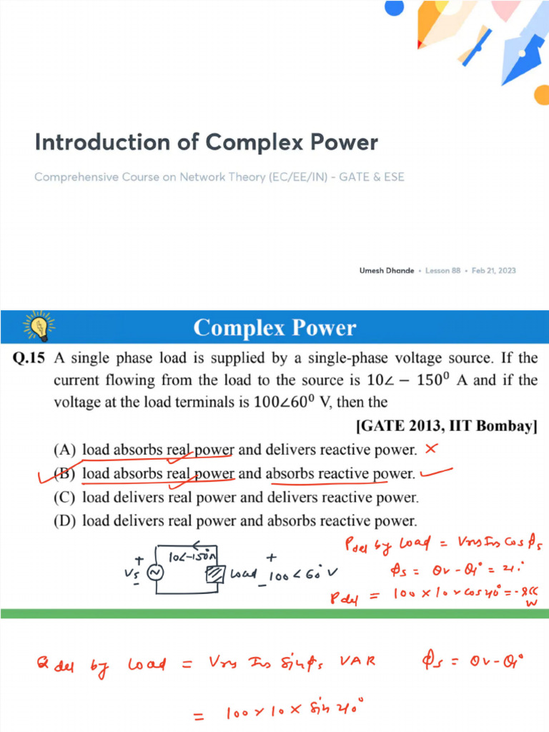 Introduction of Complex Power With Anno | PDF