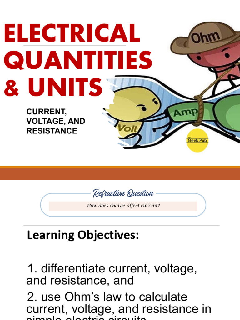 ohm's law | PDF | Electrical Resistance And Conductance | Voltage