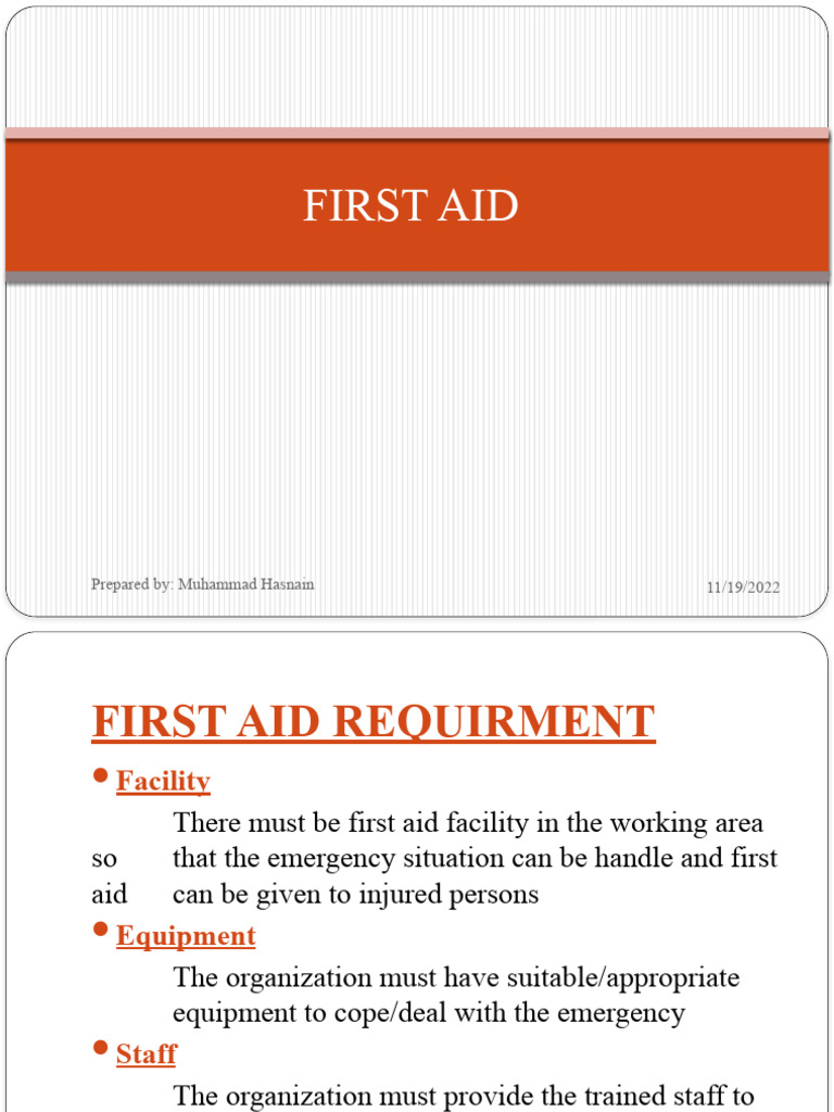 FIRST AID | PDF | First Aid | Safety