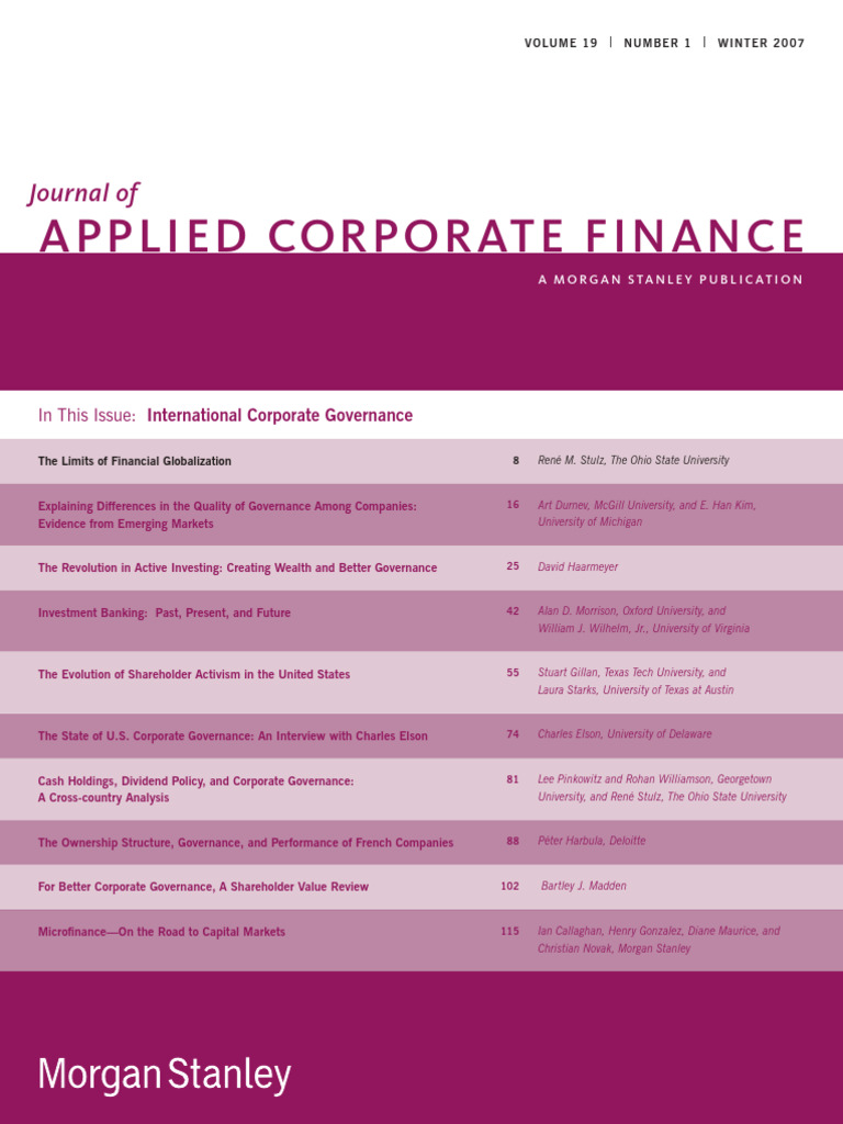 Twin Agency Problems | PDF | Investing | Diversification (Finance)