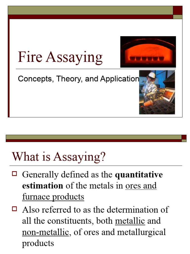 Fire Assaying 1 | PDF | Metallurgical Assay | Silver