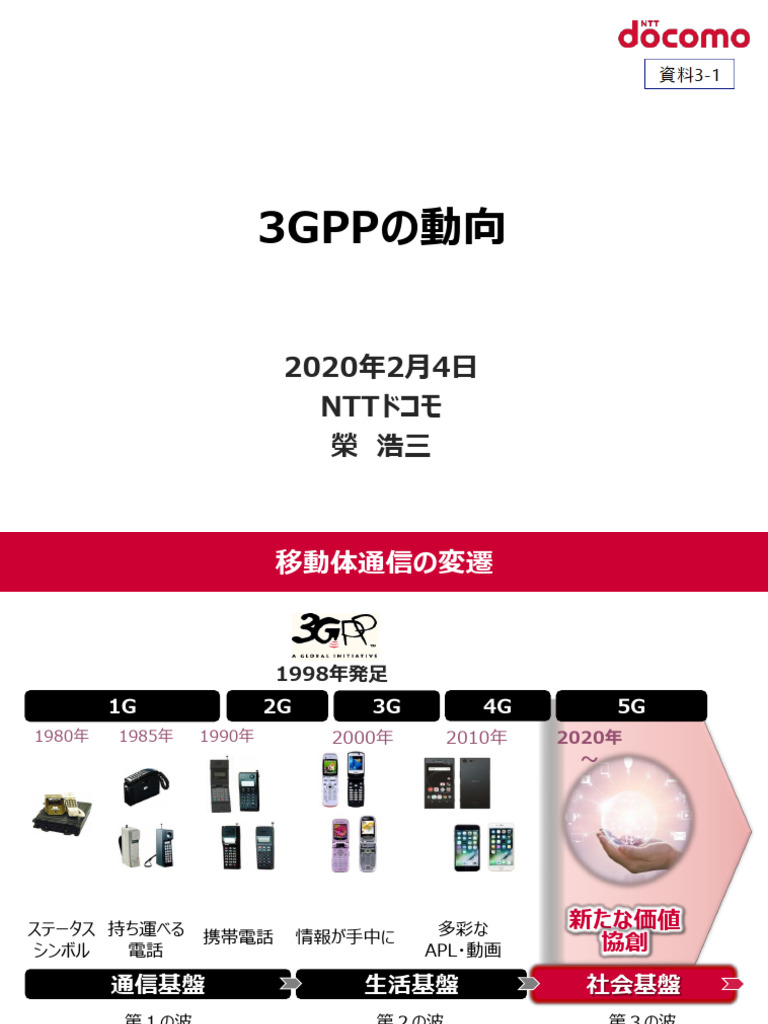 3GPPの動向−NTT | PDF