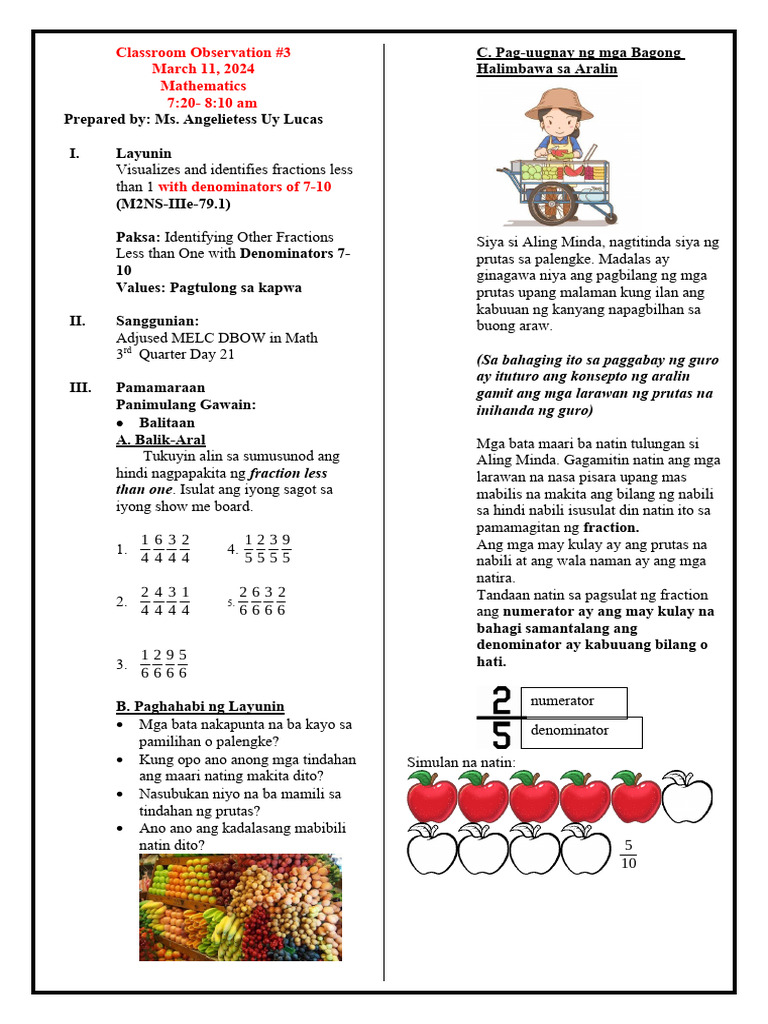 Fraction Less Than One | PDF