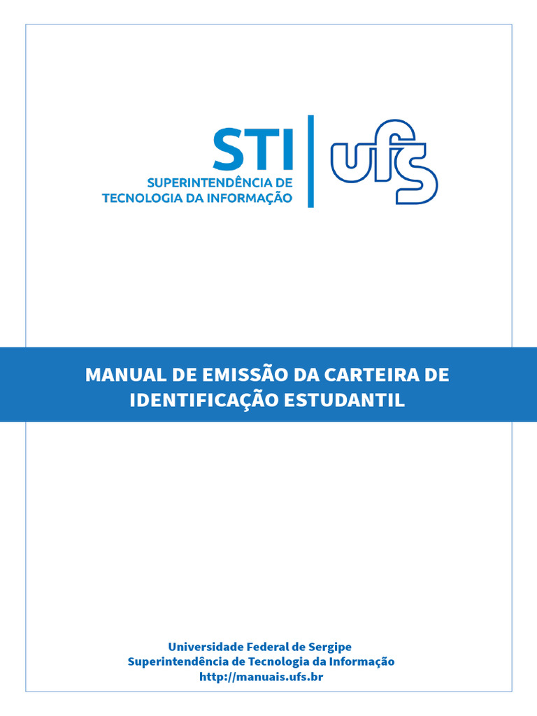 Manual Emiss o Da Carteira Estudantil | PDF | Informática