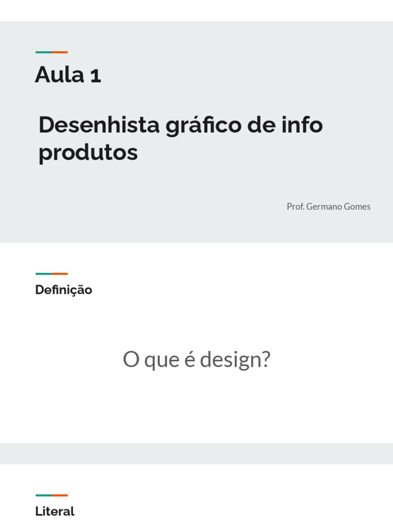 Aula 1 - Princípios Do Design | PDF | Carreira e Crescimento | Arte