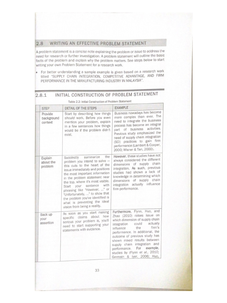 Writing An Effective Problem Statement | PDF