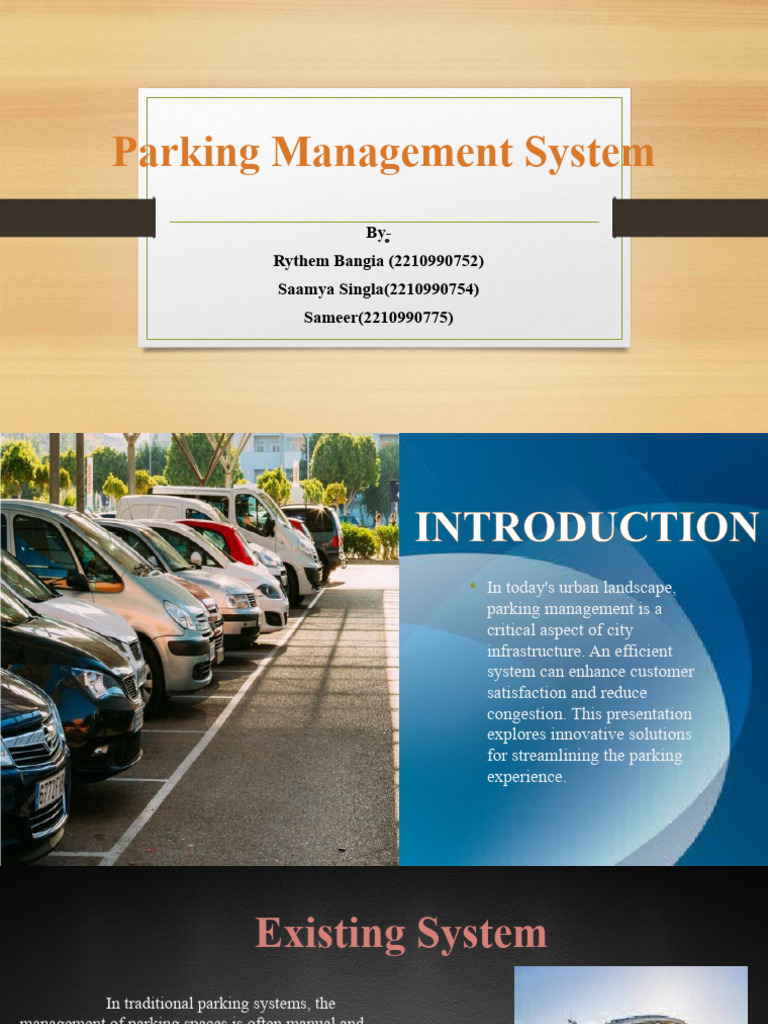 OOPS PPT | PDF | Parking | Automation