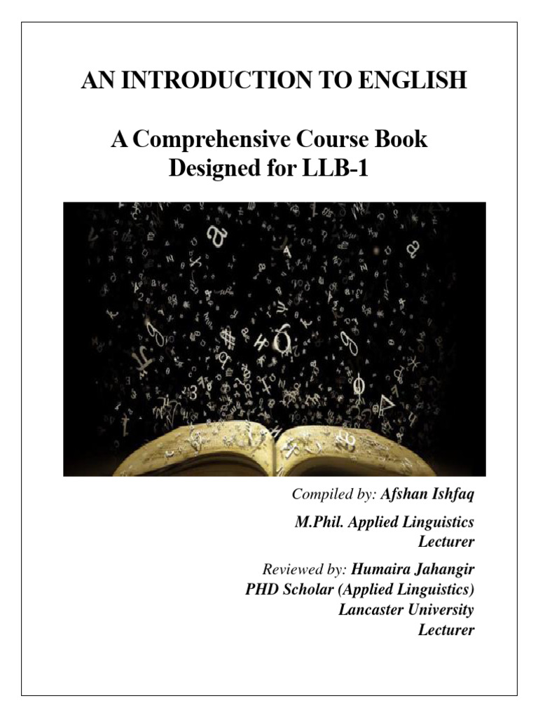 English 1 LLB | PDF | Verb | Noun