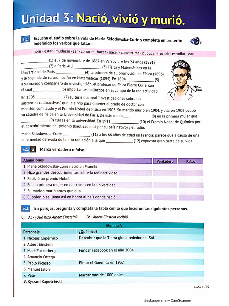 Arriba Unidad 3 i 4 | PDF