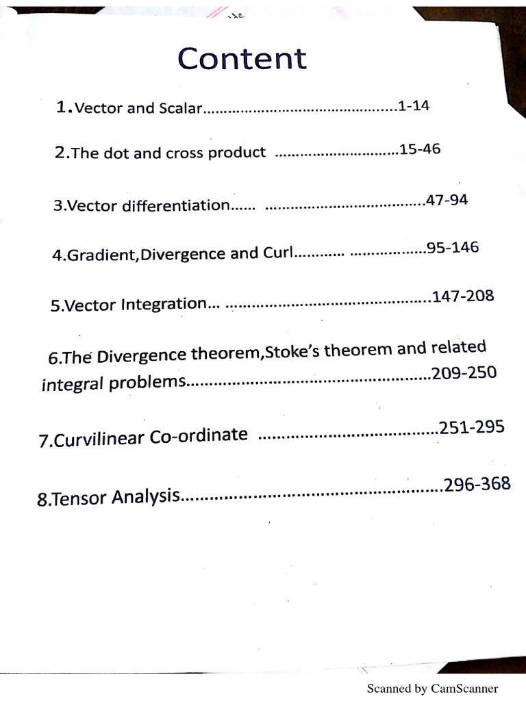 Vector Analysis(Schaum) Solution | PDF