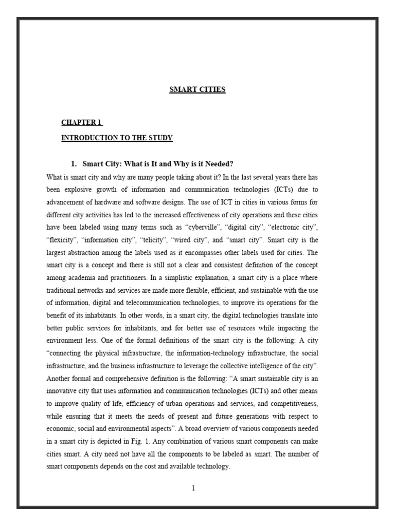 Understanding Smart Cities and Their Components | PDF | Internet Of ...