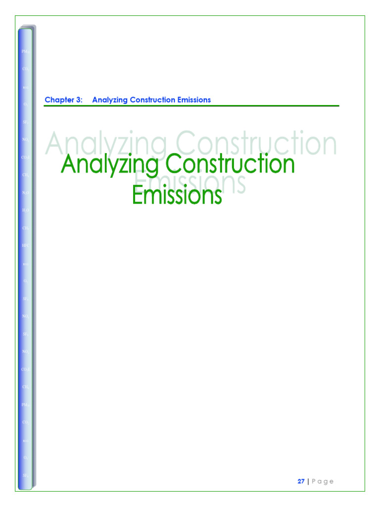 Analyzing Construction Emissions PDF | PDF | Particulates ...