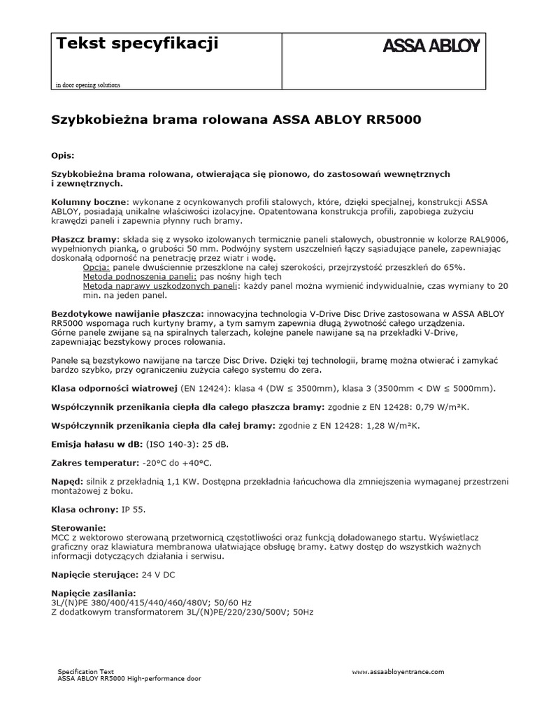 Assa Abloy RR5000 (2) | PDF