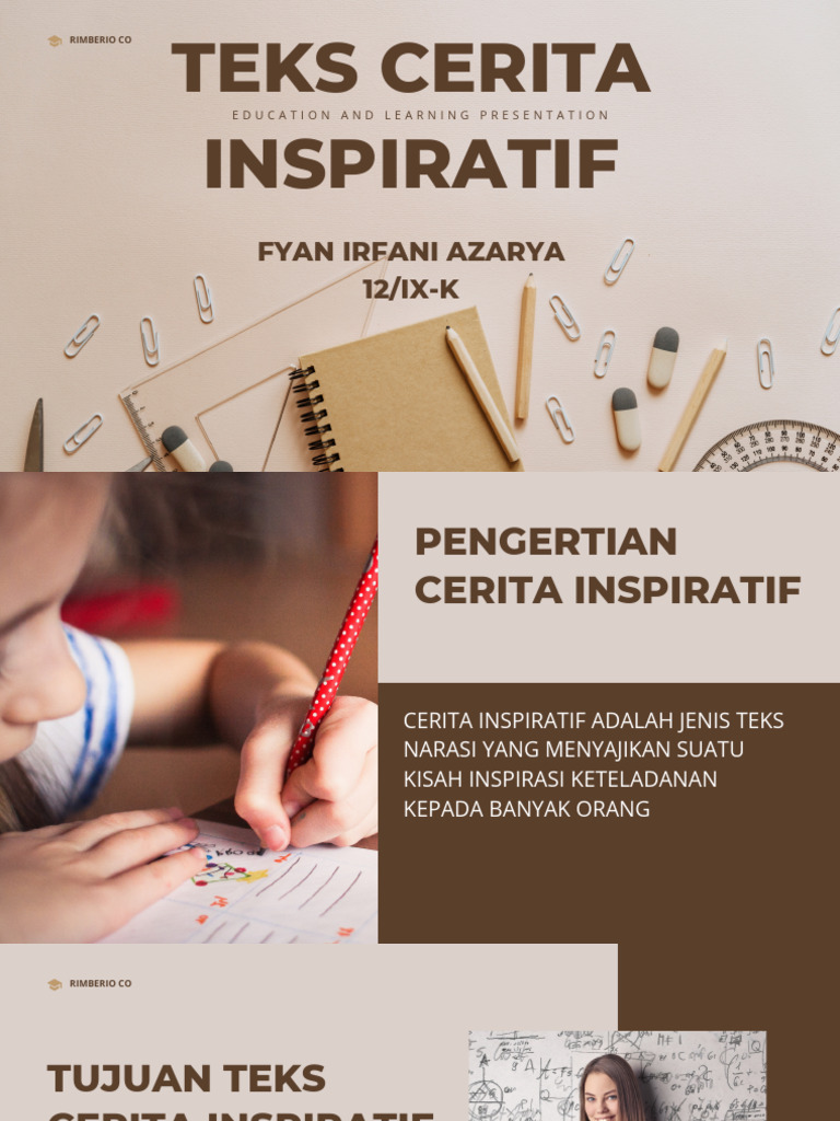Power Point Teks Cerita Inspiratif | PDF