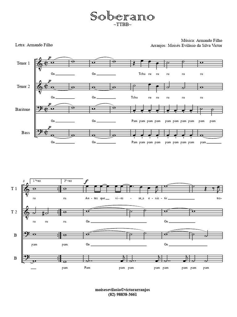 Soberano - Vozes Masculinas | PDF