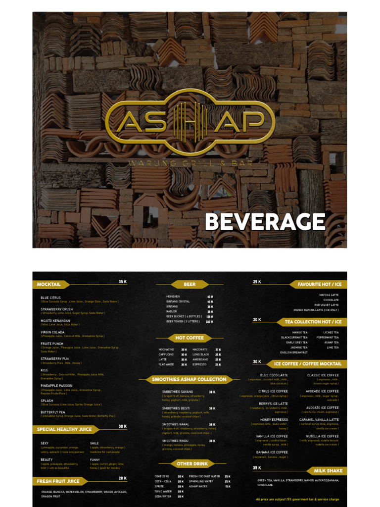 Menu ASHAP | Download Free PDF | Indonesian Cuisine | Foods