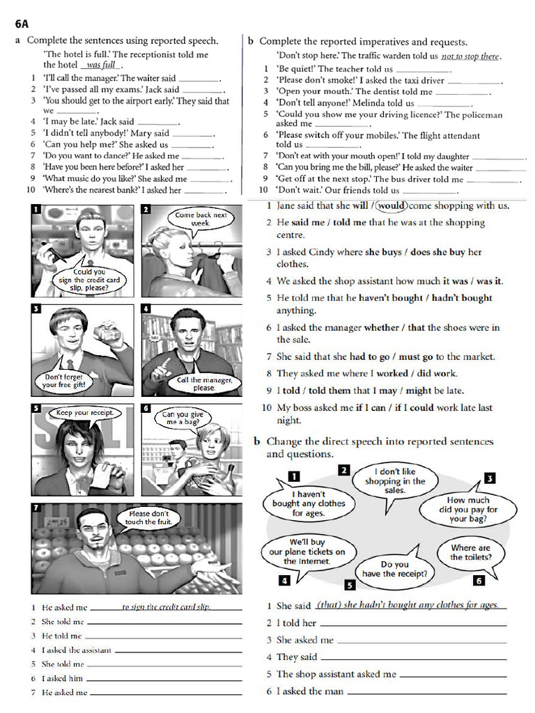 reported speech | PDF